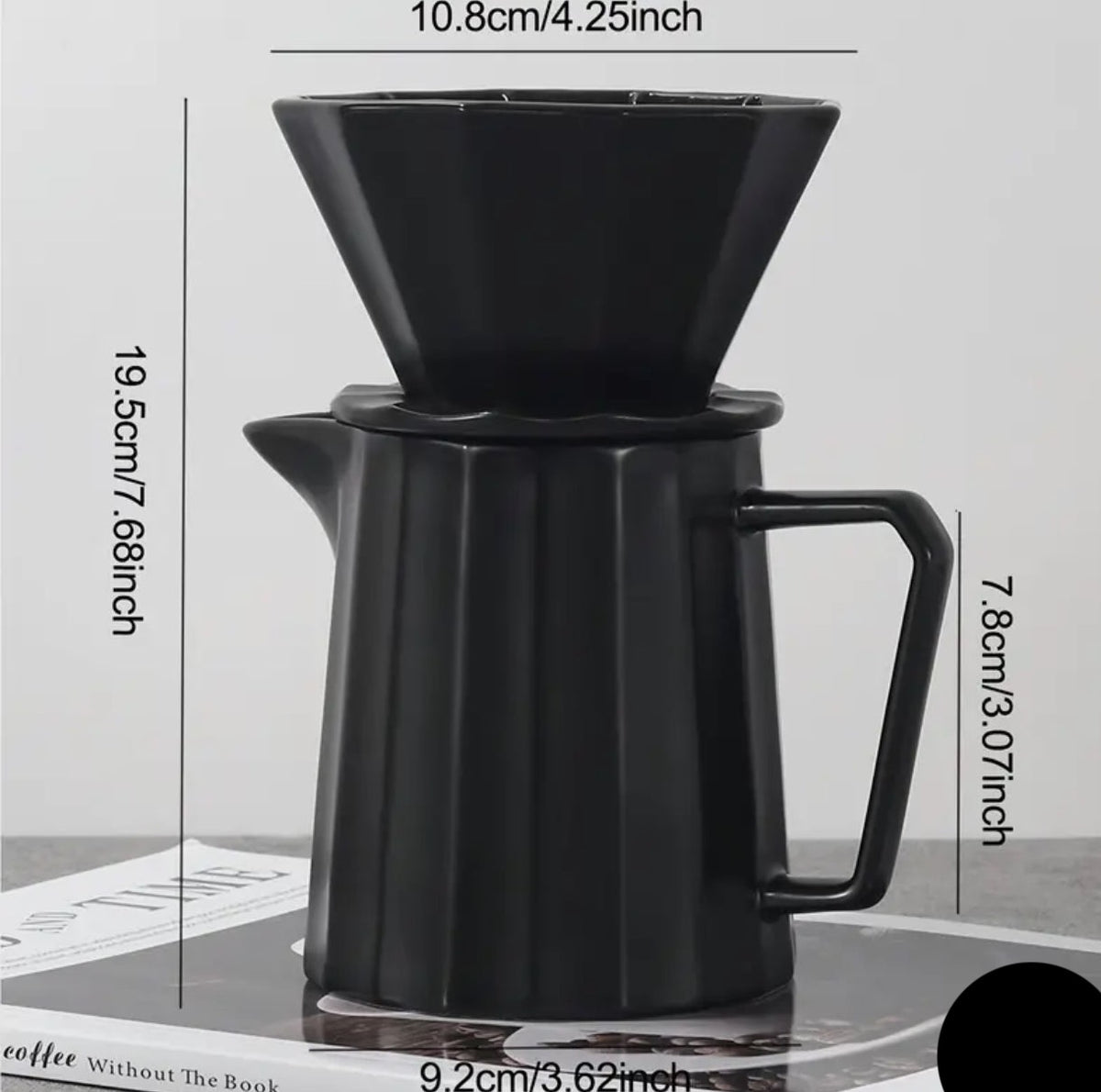 Hand Brew Coffee Pot Set (Ceramic) in Black or White – Java Roastery